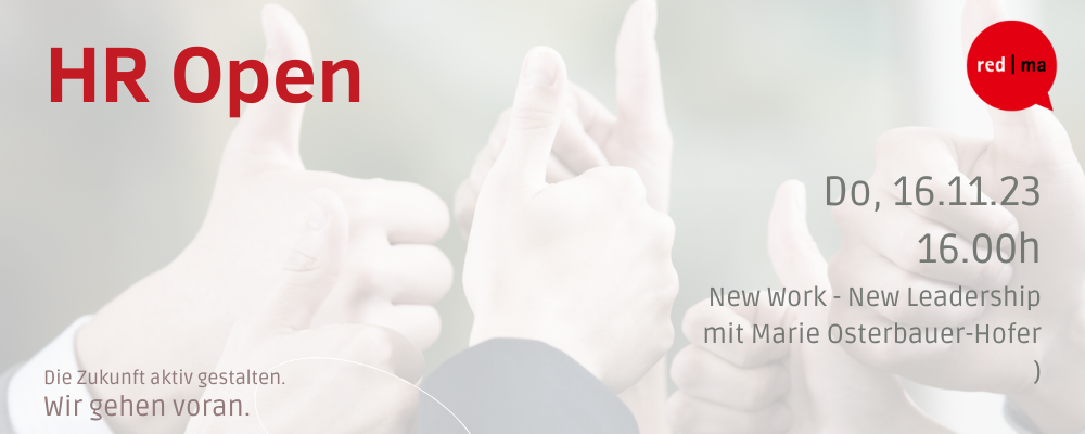 HR Open: New Work - New Leadership - Red-ma | Web Events KG